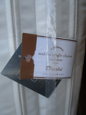 2 Pottery Barn Malibu Single Chaise Outdoor Sunbrella Cushions natural ...