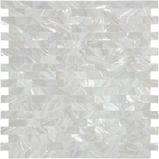 11pcs Fish Scale Shell Mosaic Tile Mother of Pearl Kitchen Backsplash ...