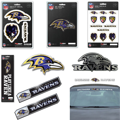 NFL Baltimore Ravens Premium Vinyl Decal / Sticker / Emblem - Pick Your ...