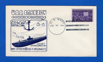 USS Cabezon SS-334 Commissioning December 30, 1944 - Raised Print | eBay