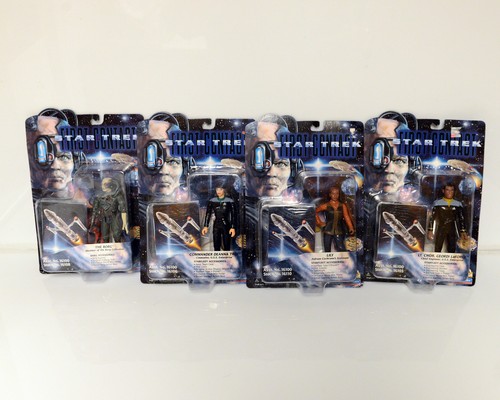 Star Trek The Next Generation The Borg Lily Deanna Troi Geordi Lot of 4 ...