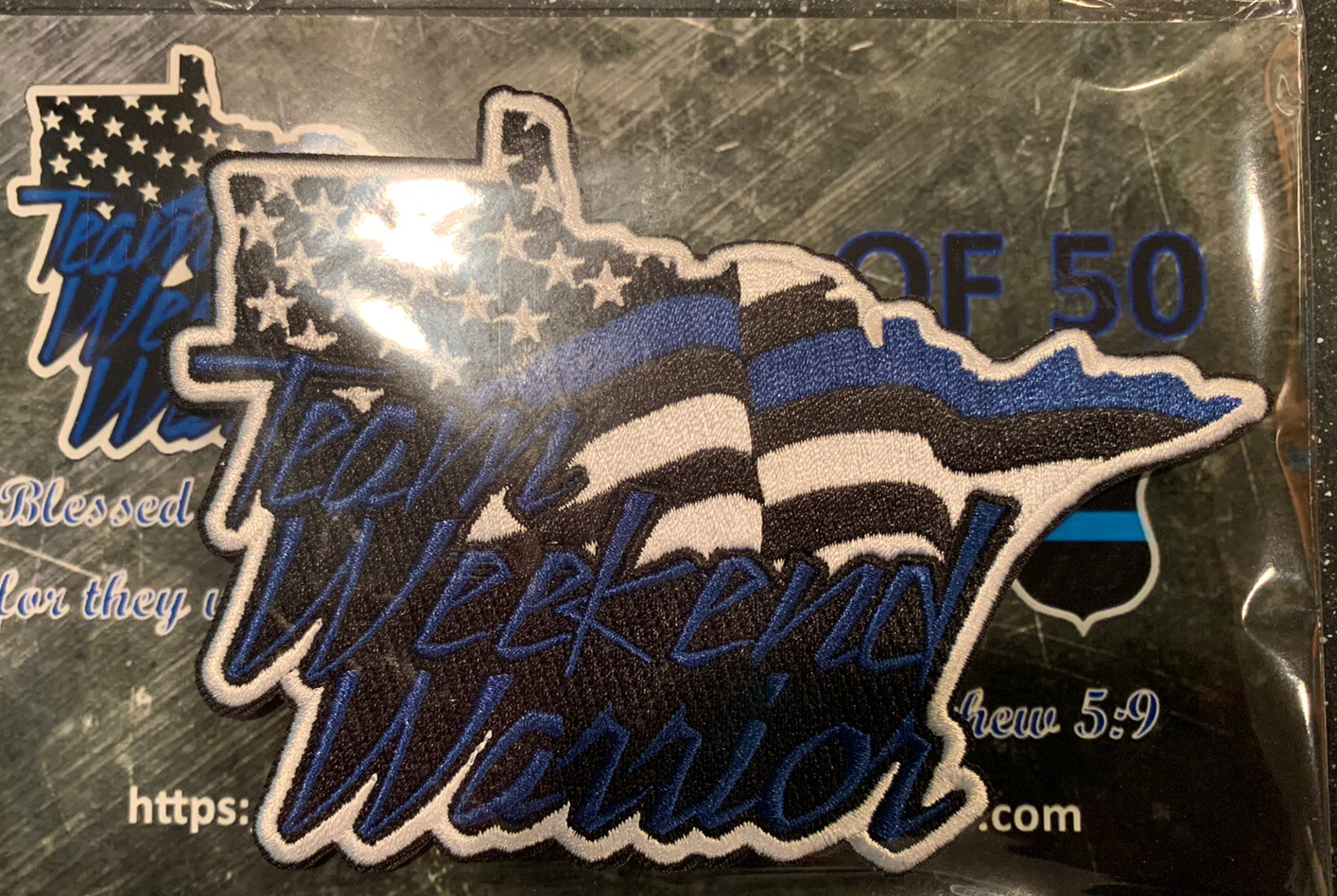 Team Weekend Warrior Logo Patch Back The Blue Sold Out! | eBay