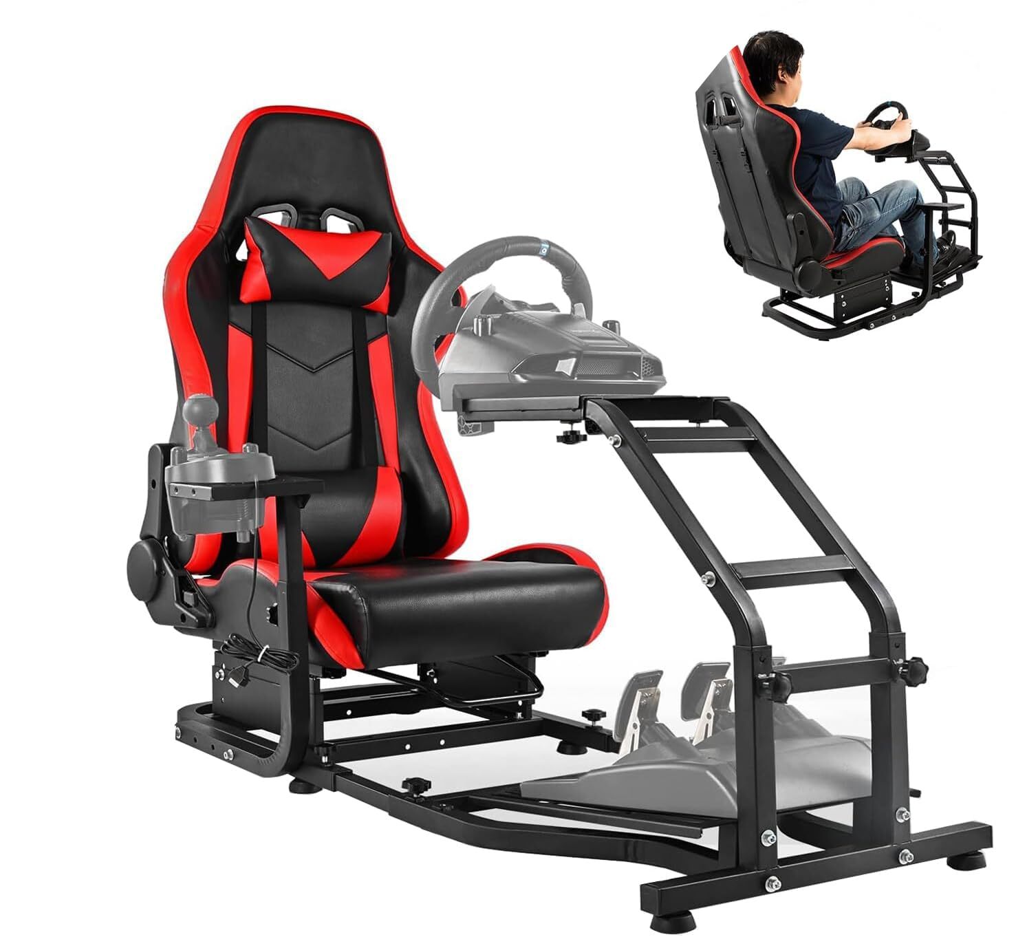 Minneer G29 Racing Simulator Cockpit Seat Fits Logitech G920 G923 ...
