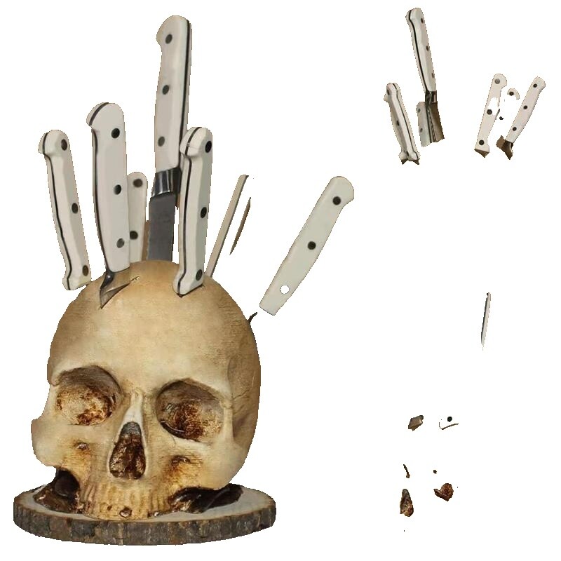 Skull Knife Holder | eBay UK