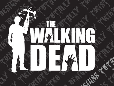 The walking dead vinyl car truck decal sticker Daryl Dixon crossbow ...