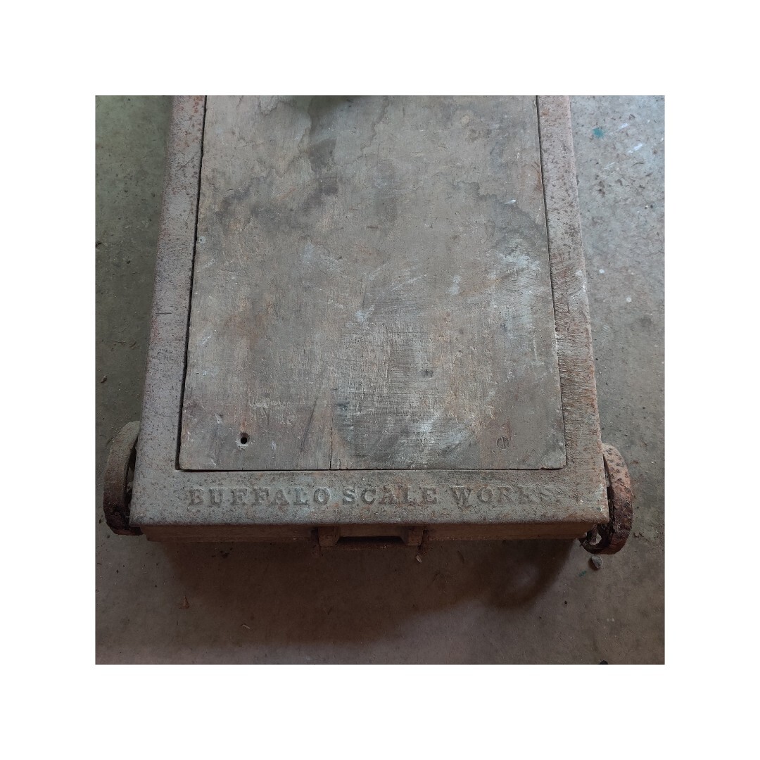 Antique platform scale Buffalo Scale Works Company - vintage grain ...