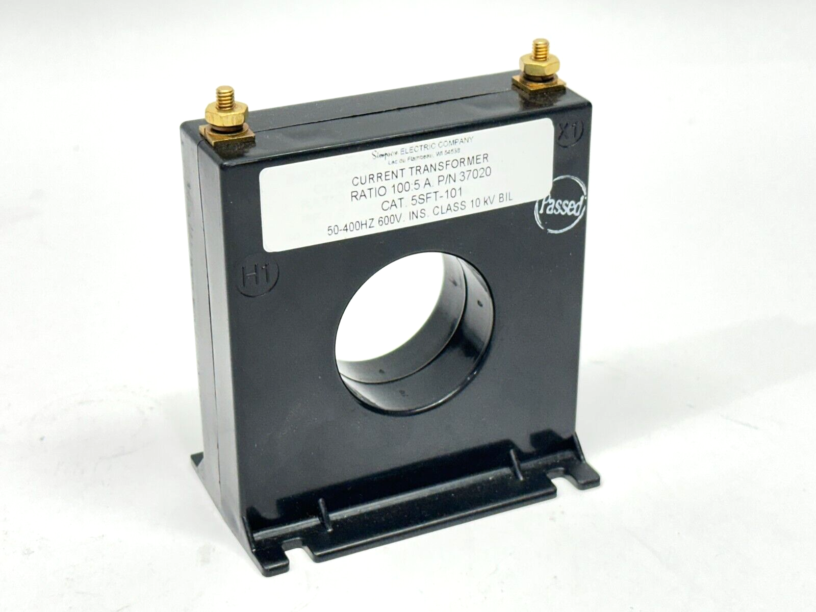Simpson 37020 Current Transformer Donut Three Phase Class 2 100:5 2 VA ...