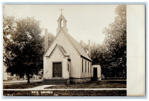 c1910's View Of Episcopal Church Amboy Illinois IL RPPC Photo Antique ...