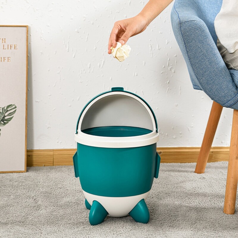 for Creative Trash Can Household Rubbish Bin Plastic Storage Bins for ...