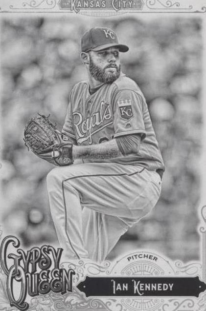 2017 Topps Gypsy Queen - Ian Kennedy #88 Black & White /50 for sale ...