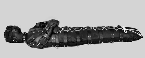 Sleep Sack Strait Jacket Real Black Leather Combo Bondage Heavy Duty | eBay