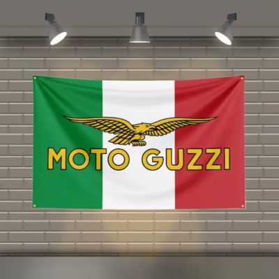 Moto Guzzi Motorcycle Banner/Flag - ZZ0619 / ZZ3043 / ZH3527 | eBay