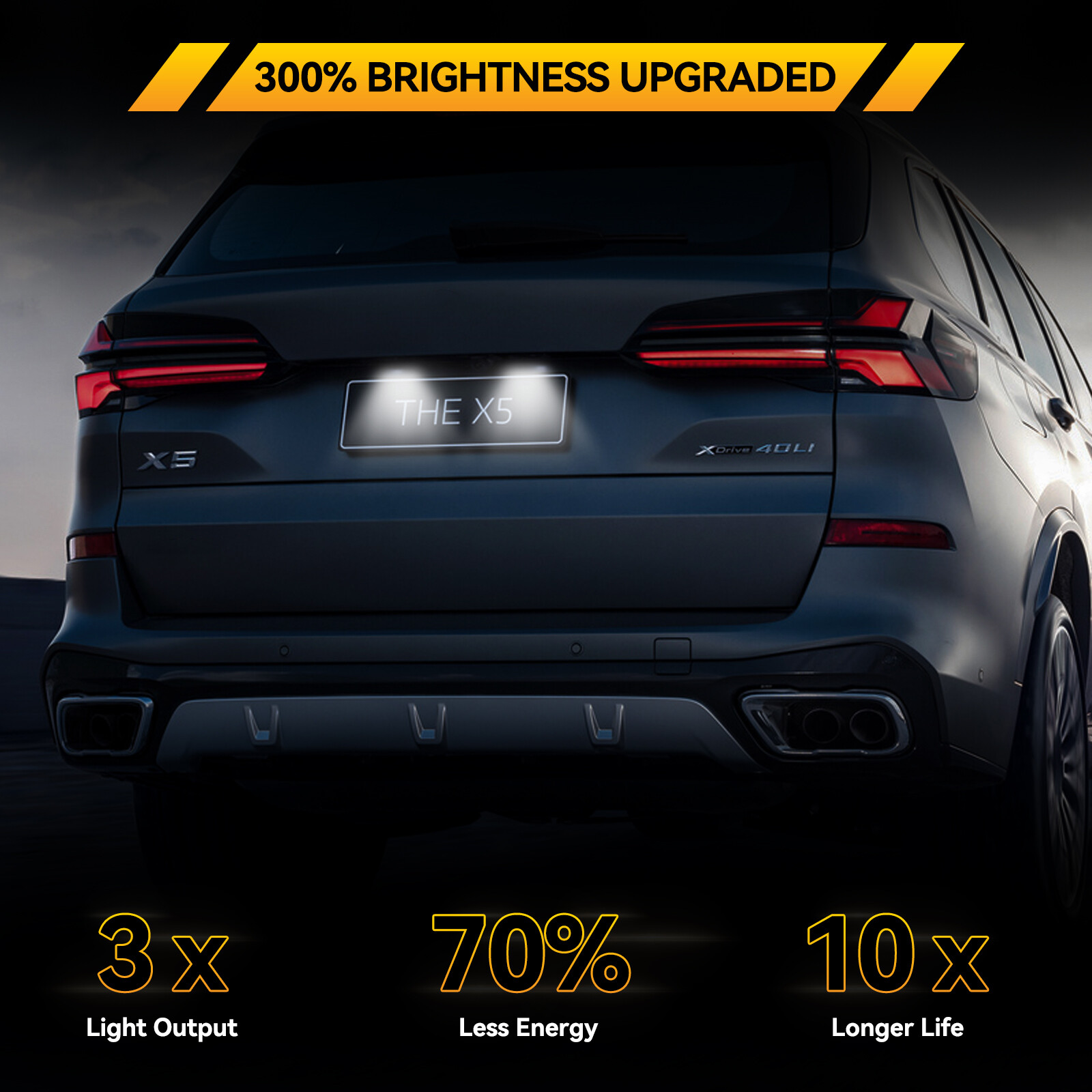 Für BMW X3 E83 03-10 X5 E53 99-06 LED Kennzeichenbeleuchtung ...