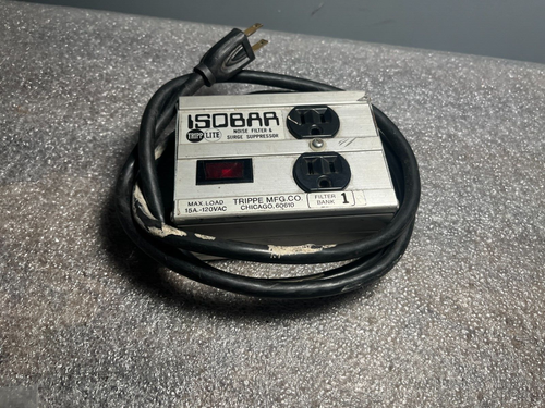 Isobar Tripp Lite Noise Filter Surge Suppressor Dual Outlets MAX LOAD ...