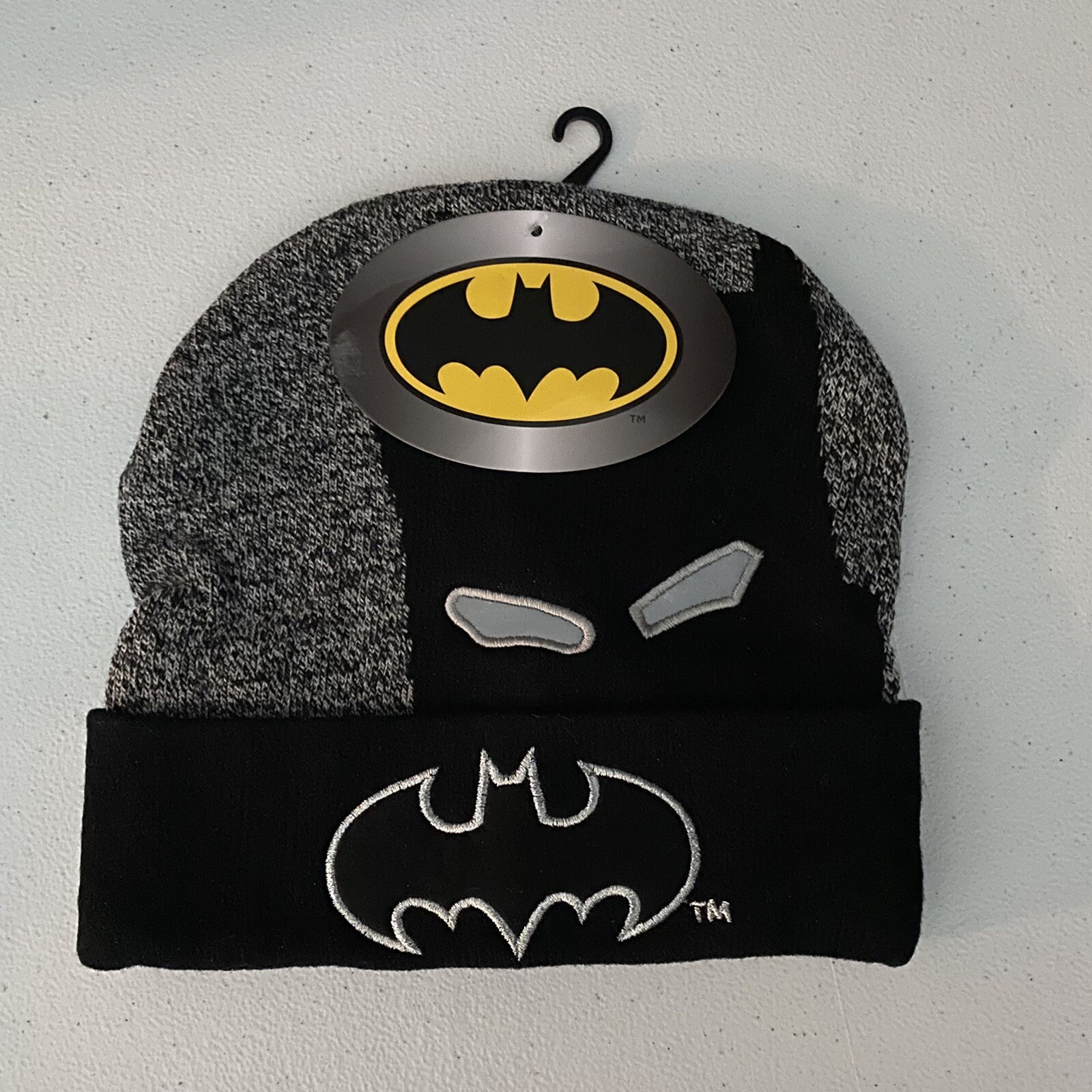 KIDS Batman Beanie Hat Black, Yellow Winter Hat OSFM Brand New | eBay