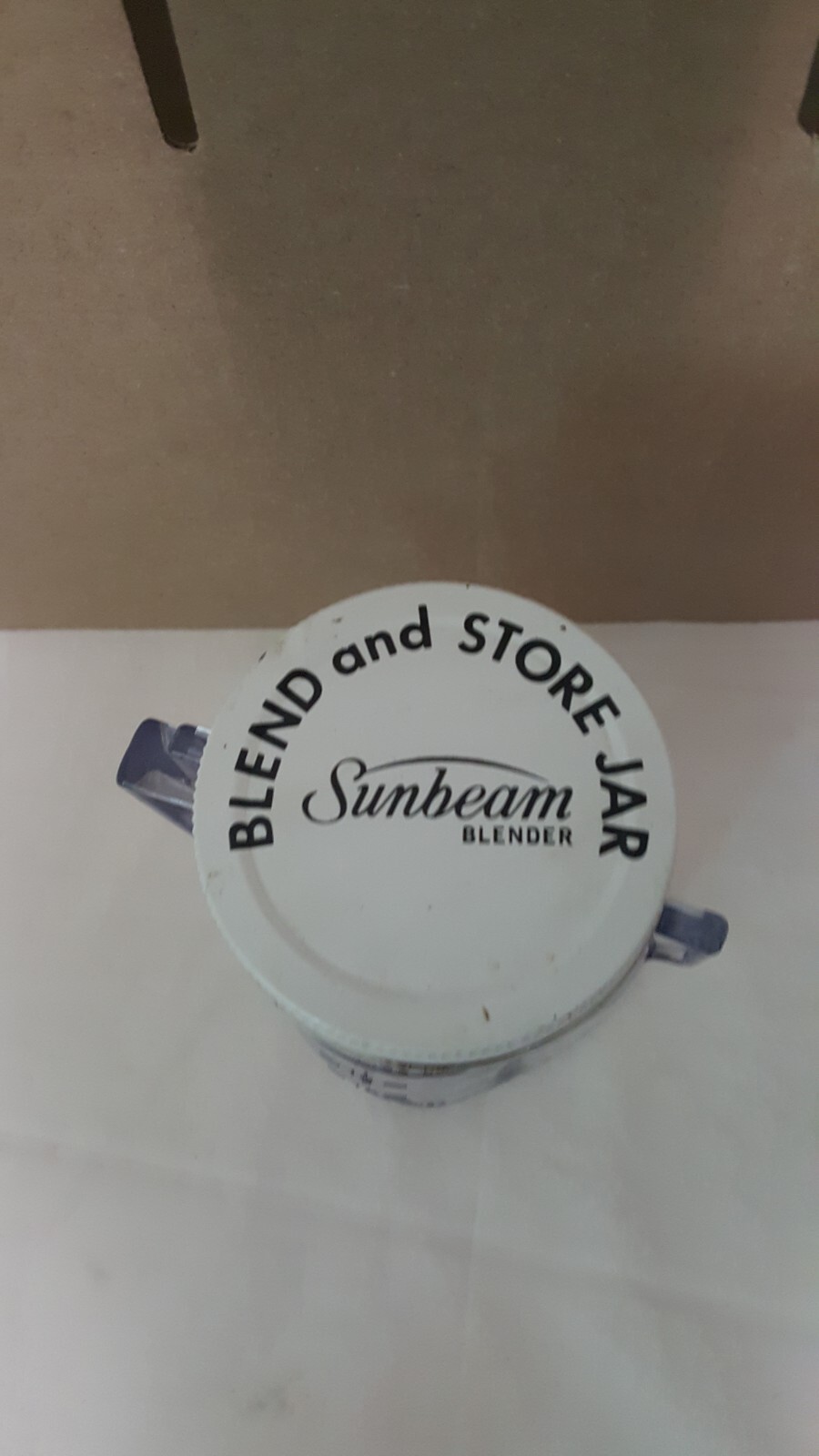 Vintage Sunbeam Blend And Store Jar Measures On Both Sides 14cm Tall ...