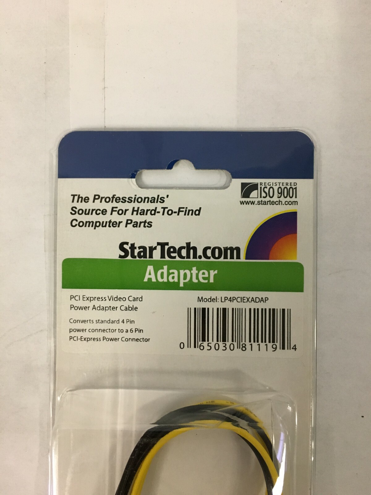 Startech.com 6" Lp4 to 6 Pin PCI Express Video Card Power Cable Adapter ...