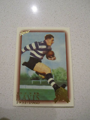 GEELONG CATS - BOB DAVIS 1996 AFL SELECT HALL OF FAME CARD 63 / 110 ...