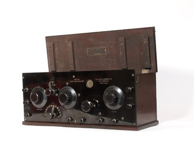 1922 Kennedy 281 Radio w/Tipped, Pink Glass 1-Amp UV-300 Detector Tube ...