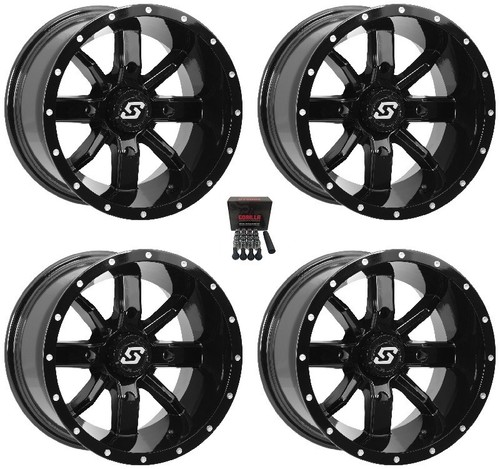 Sedona Hollow Point Wheels Black 14x8/14x10 CFMoto ZForce 950 UForce ...