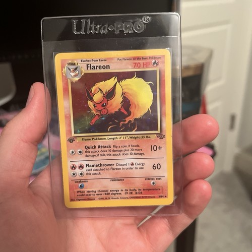 Pokemon TCG Flareon Jungle 1999 1st Edition Holo 3/64 | eBay