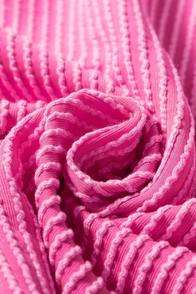 Azura Exchange Rose Red Corded Colorblock Patchwork Drop Shoulder Long ...