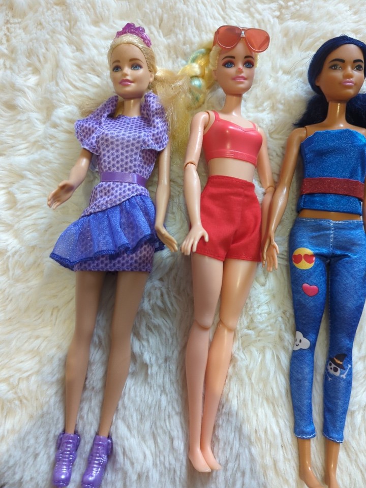 3 Barbie Doll Bundle Mattel Modern Doll In Outfits | eBay UK