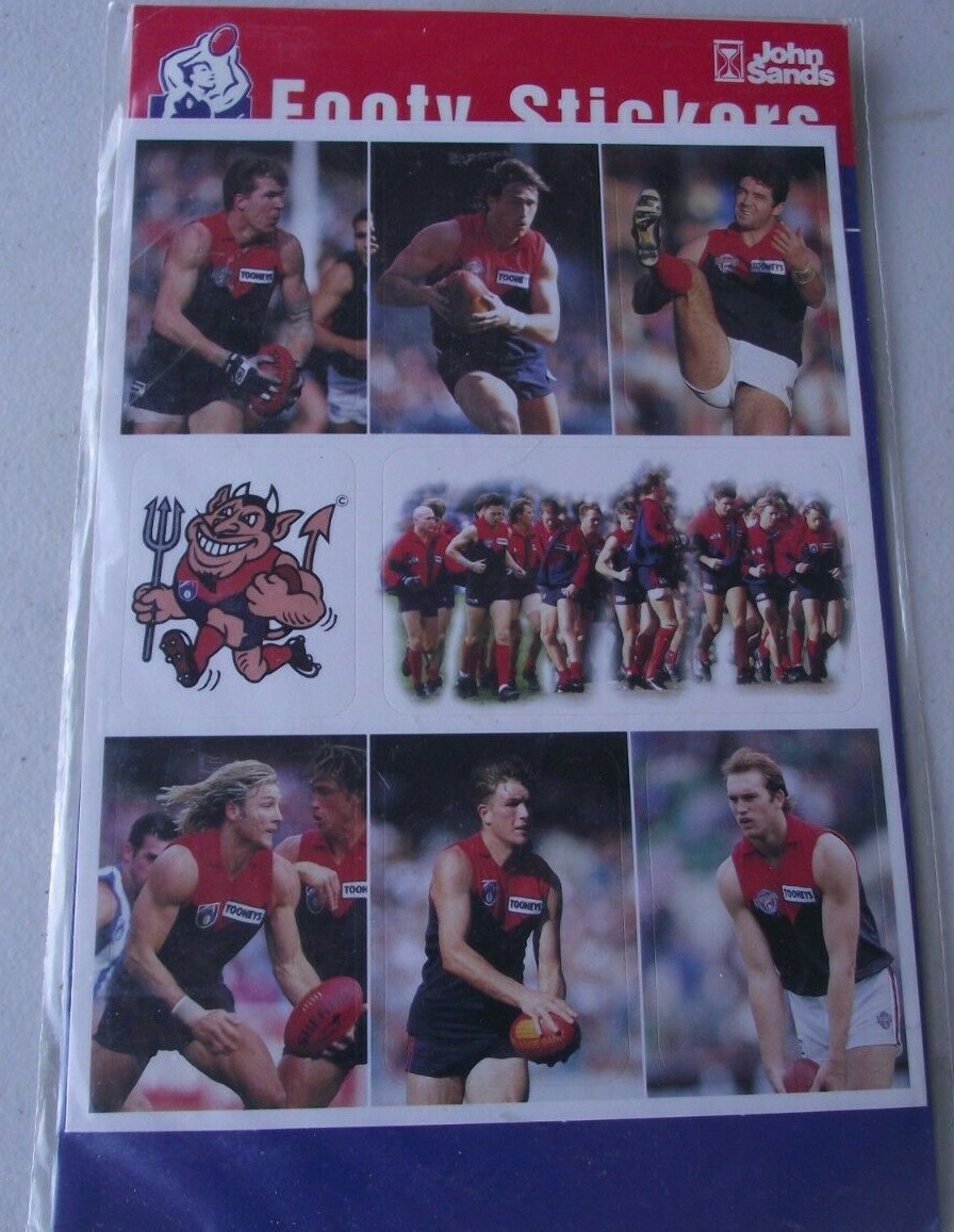AFL MEMORABILIA 1980S FOOTY STICKERS SHEET | eBay