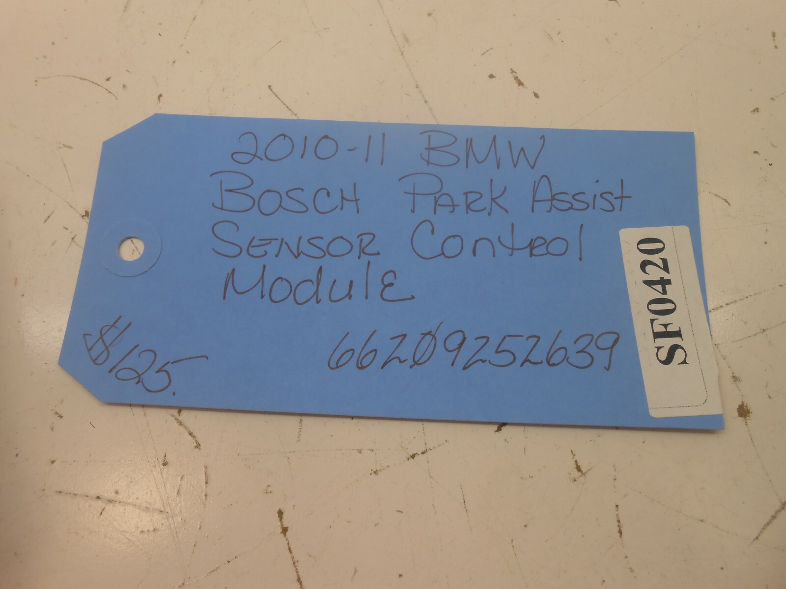 2010-2011 BMW BOSCH PARKING ASSIST CONTROL MODULE 66209252639 SF0420 | eBay