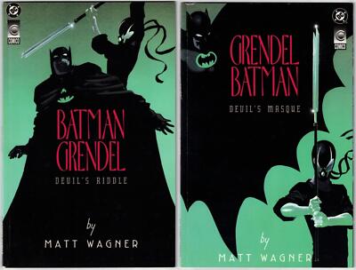 BATMAN/GRENDEL DEVILS RIDDLE & DEVILS MASQUE (1993)- 2-BOOK SET- MATT ...