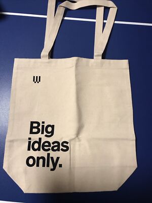 WIRED MAGAZINE Canvas Tote “Big Ideas Only.” | eBay