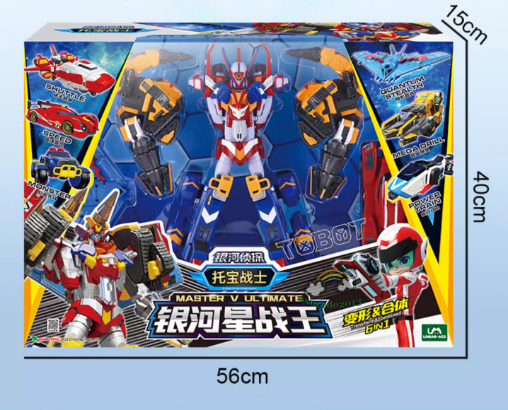 Tobot V Master-V Ultimate Transforming Combined Vehicles Robot Figure ...