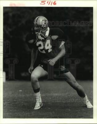 1985 Press Photo New Orleans Saints football player Terry Hoage ...