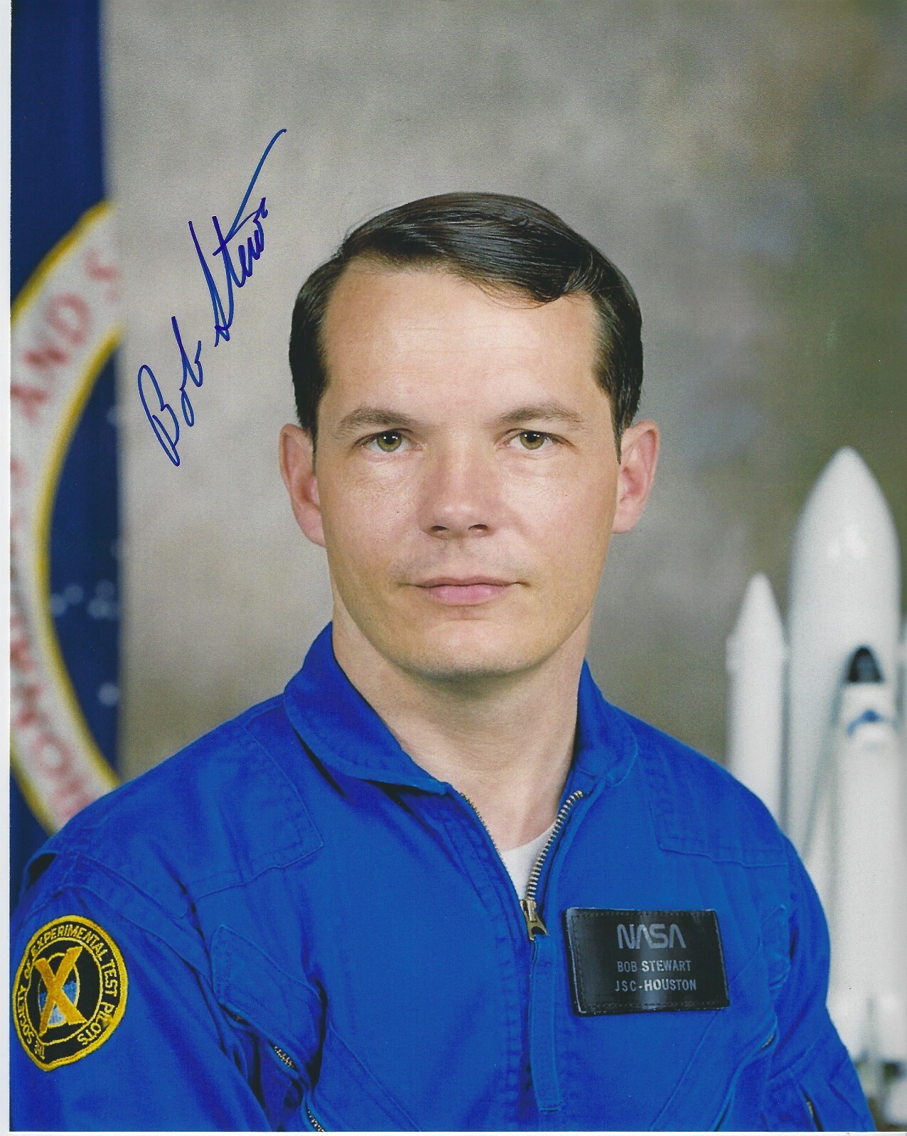 ROBERT Bob STEWART Astronaut NASA Signed 8 x 10 Photo UNITED STATES ...