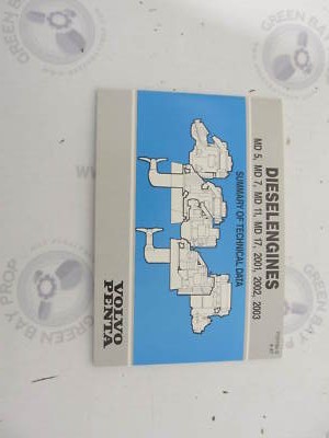 7731792-3 Volvo Penta Diesel Engines Technical Data Summary Booklet | eBay