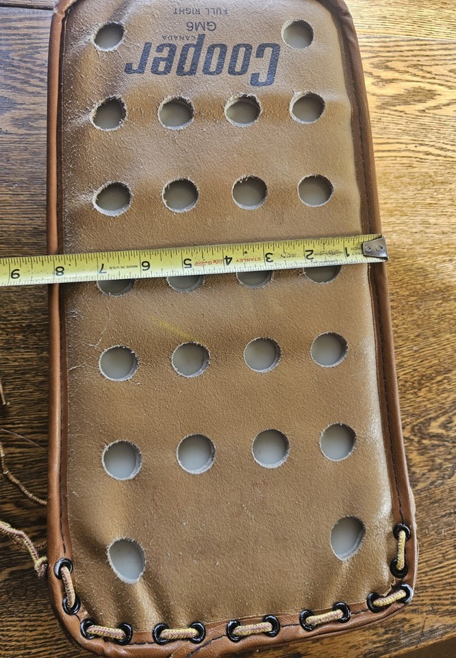 VINTAGE COOPER GM 6 HOCKEY GOALIE BLOCKER NHL | eBay