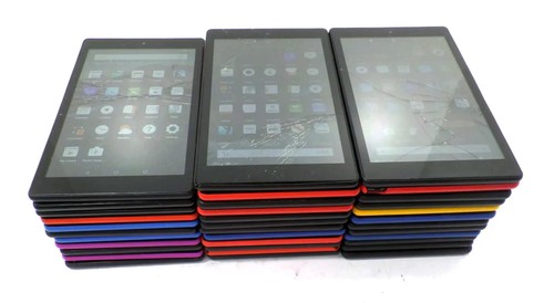 Lot 35 Mix Amazon Fire HD 8 Tablets - cracked screen | eBay