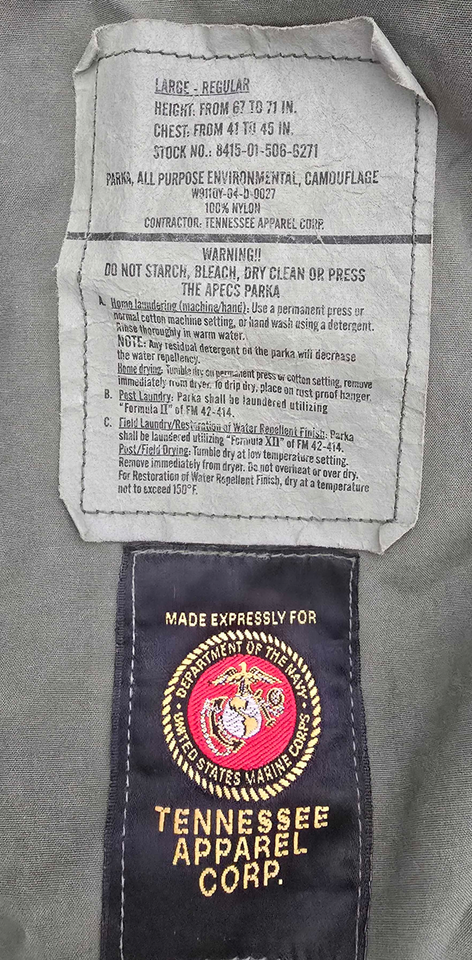 USMC Woodland MARPAT Parka Jacket | Gore-Tex | Large Regular | eBay