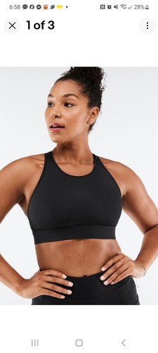 FABLETICS Trinity High Impact Sports Bra - Black - Size M | eBay
