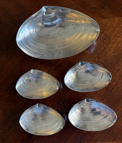 VINTAGE - WALLACE - STERLING SILVER CLAM SHELL CANDY AND NUT DISHES ...