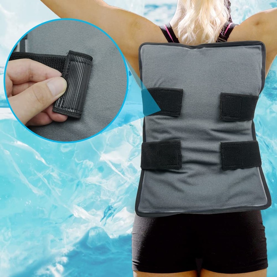 Extra Large Ice Pack for Injuries Reusable, Full Back Ice Pack Large ...