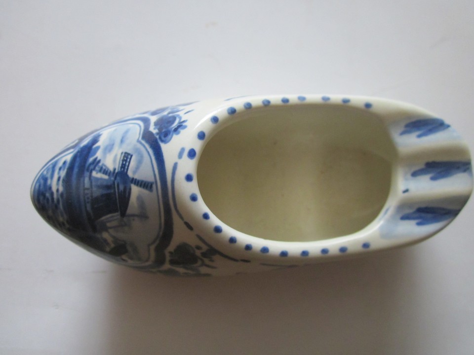HANDPAINTED CERAMIC DUTCH TYPE SHOE | eBay