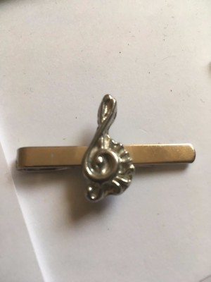 Music Note With Words TG280 Fine English Pewter on a Tie Clip (slide ...