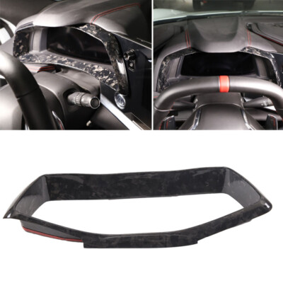 Forged Carbon Fiber Dash Instrument Speedometer Frame For Corvette C8 ...