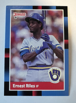 1988 Donruss Milwaukee Brewers Baseball Card #478 Ernest Riles | eBay