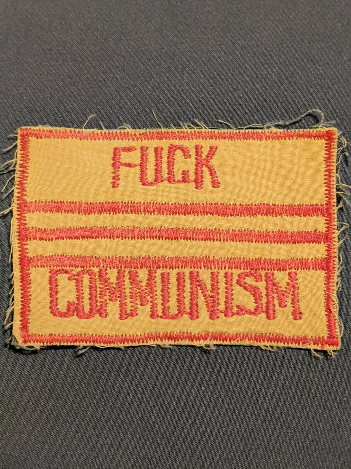 Wartime Vietnamese Made F*ck Communism Novelty Patch | eBay
