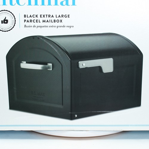 Architectural Mailboxes Centennial Black Extra Large Steel Post Mount ...