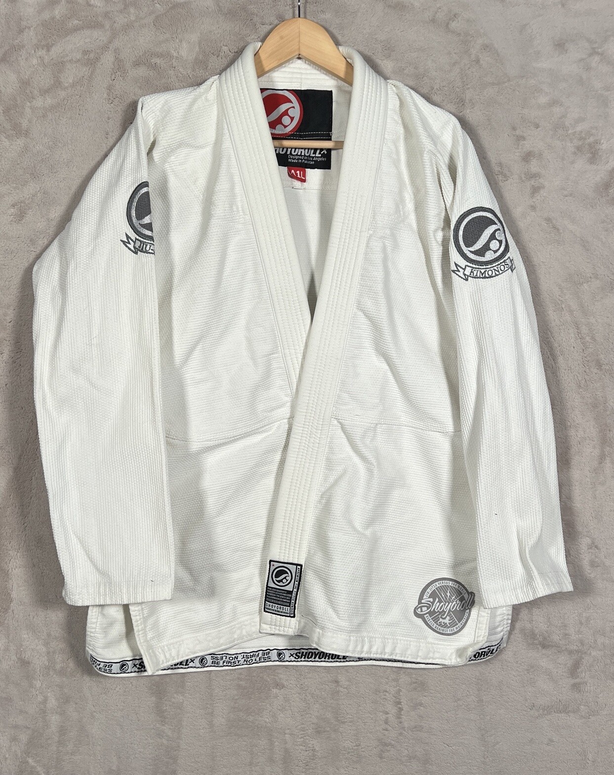 Shoyoroll A1L Gi Top White Gray Patch Top ONLY