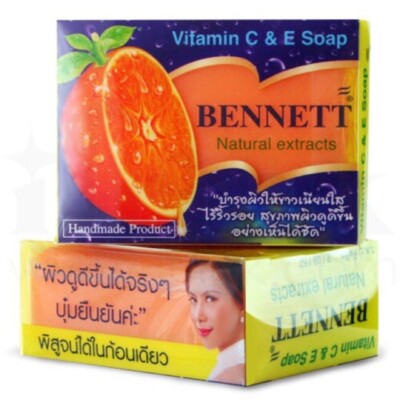 Bennett Facail Soap Vitamin C and E help exfoliate skin cells ...