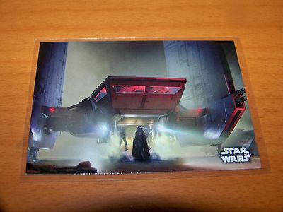 STAR WARS FIRST ORDER LANDING 2015 TOPPS THE FORCE AWAKENS CONCEPT ART ...